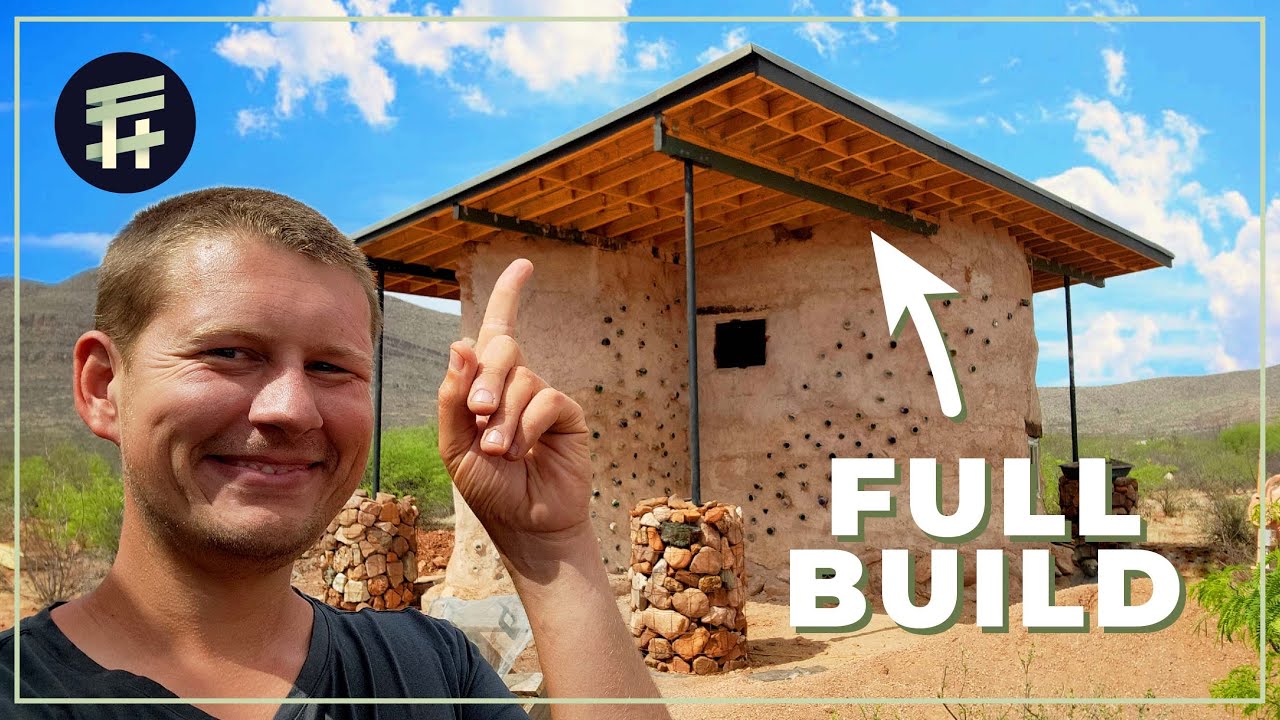 How To Install An Earth Bag Hyper Adobe Tiny Home Roof: Documentary ...