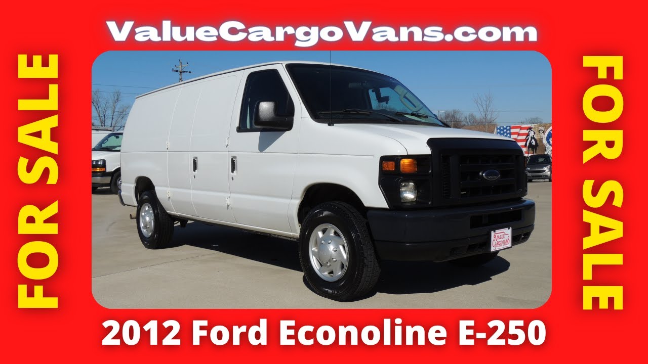 2012 Ford Econoline E-250 Cargo Work Van For Sale! ONE OWNER! SERVICE RECORDS AVAILABLE! Stk ...
