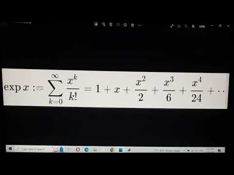 Exponential exp(x) using FOR LOOP. - YouTube