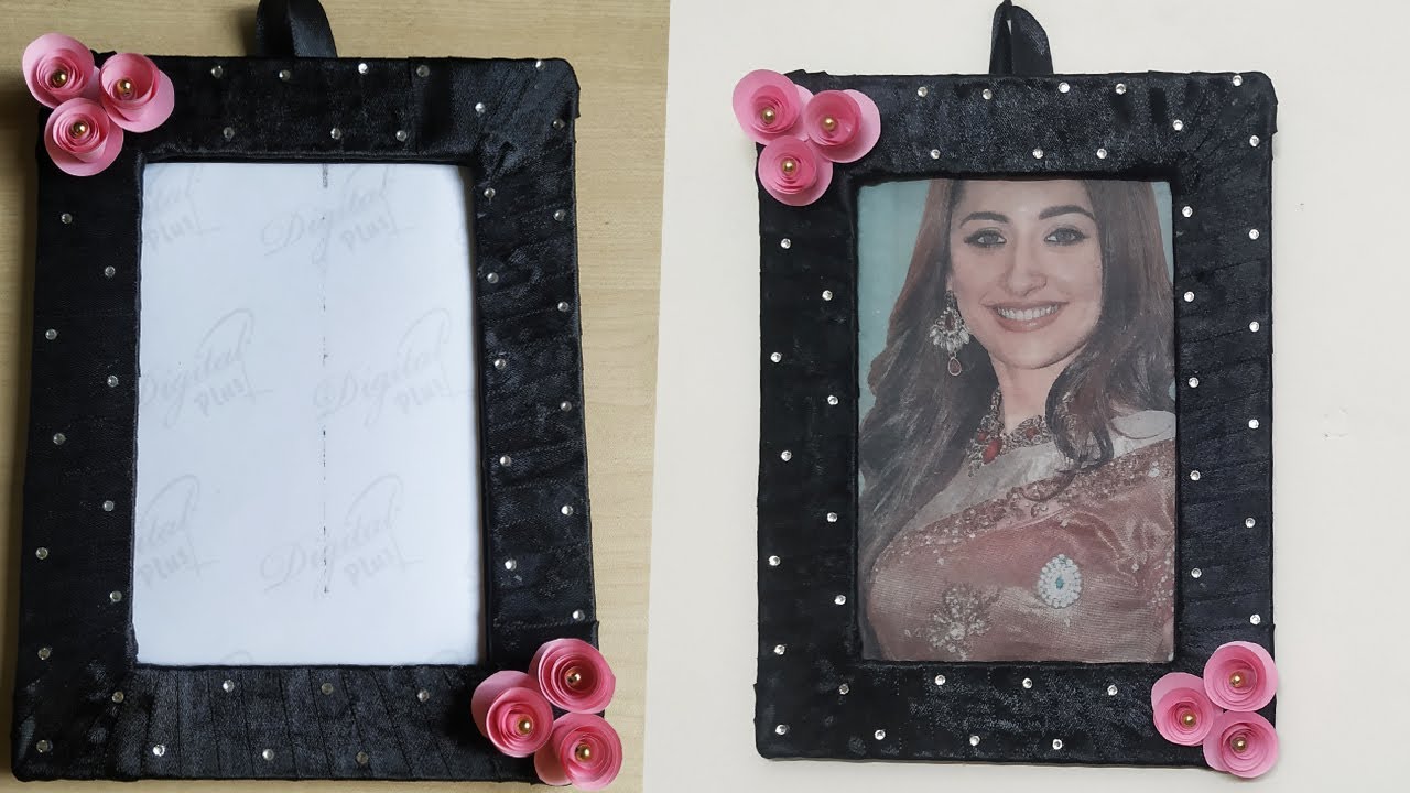 Beautiful Photo Frame making at Home | Cardboard Photo Frame | DIY ...