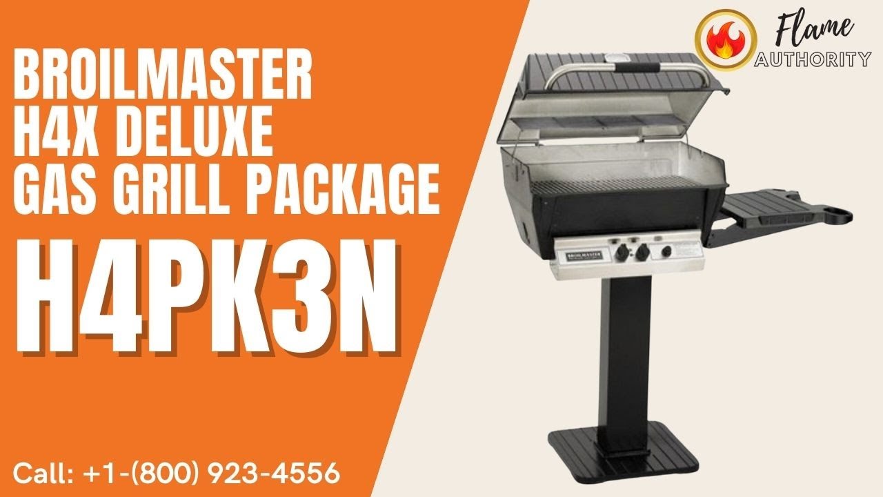 BroilMaster H4X Deluxe Gas Grill Package H4PK3N - YouTube