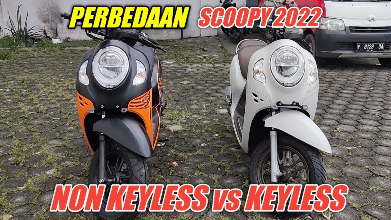 PERBEDAAN SCOOPY KEYLESS DAN NON KEYLESS - YouTube