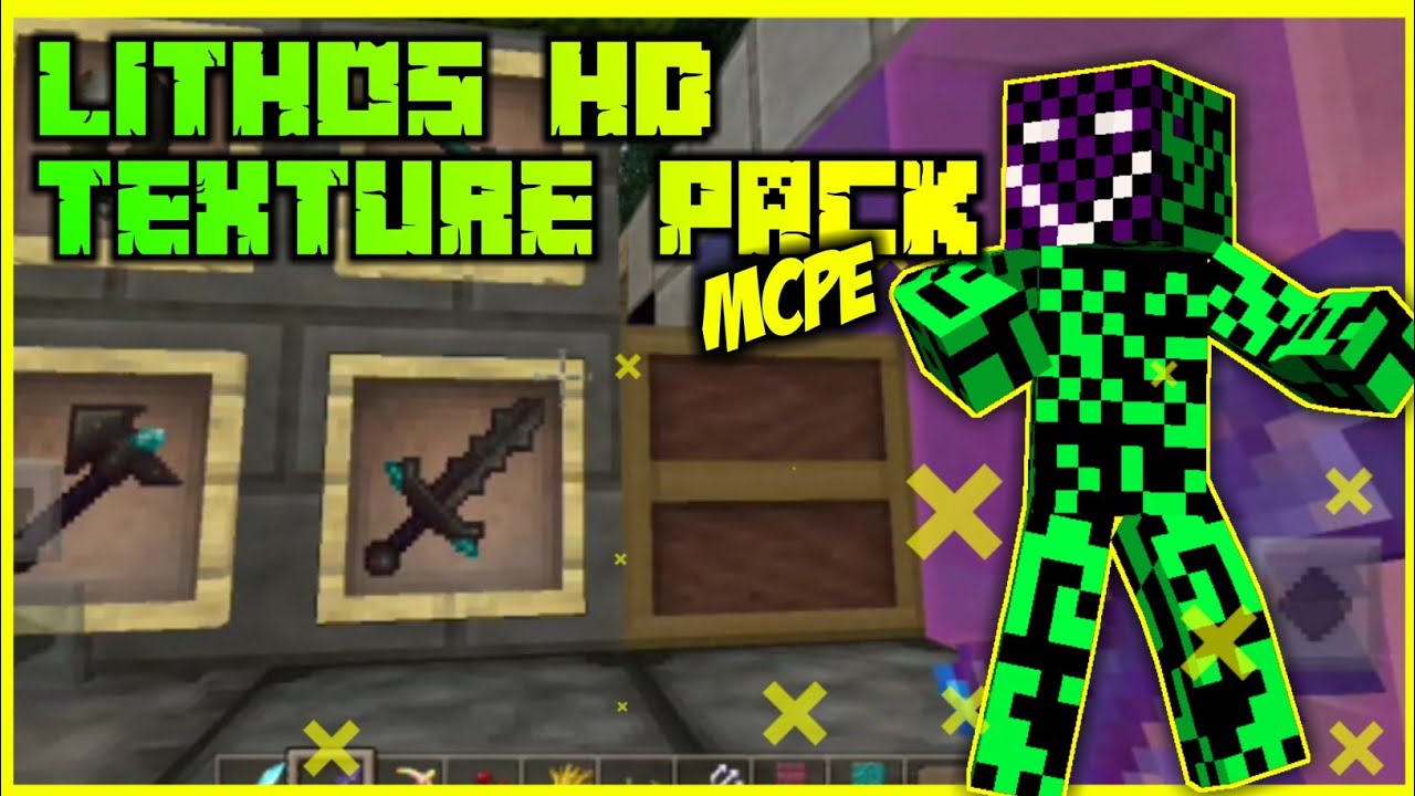 LITHOS HD TEXTURE PACK - MCPE 1.16 - YouTube