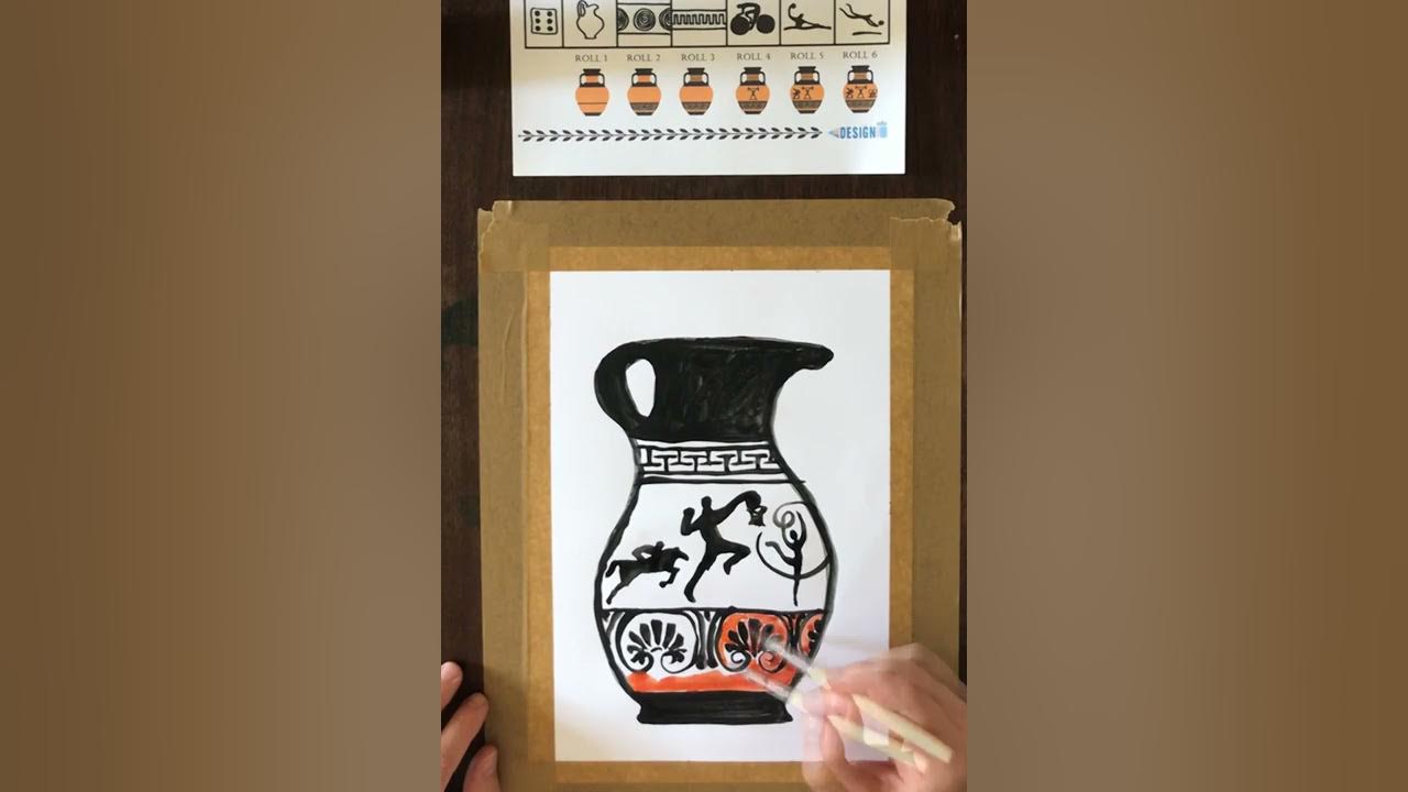 Roll-and-Draw Ancient Greek Vase Art Worksheet - YouTube