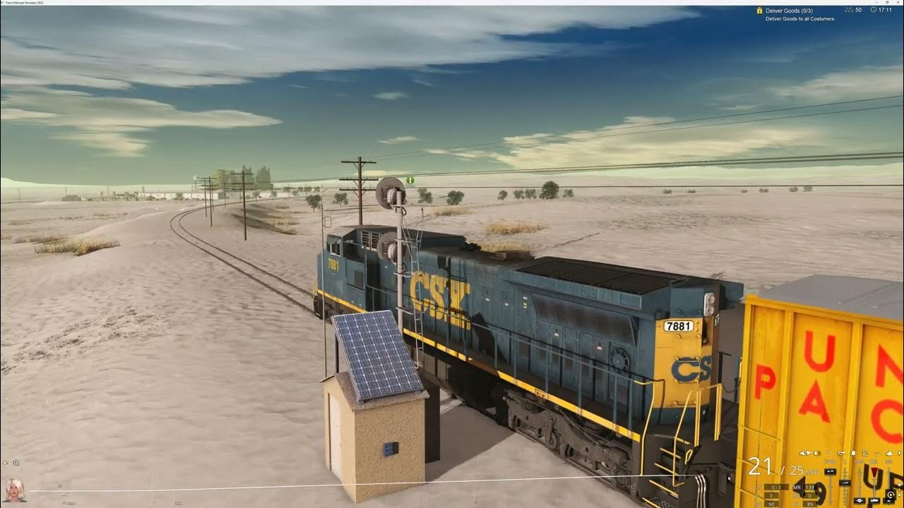 Trainz Railroad Simulator 2022 (TRS22) - GE C40-8W - Goods Delivery - 4K UHD - YouTube