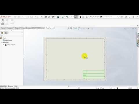How to make a 2D Drawing sheet in solidworks - YouTube