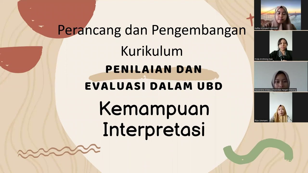 Penilaian dan Evaluasi dalam UbD Kemampuan Interpretasi - YouTube