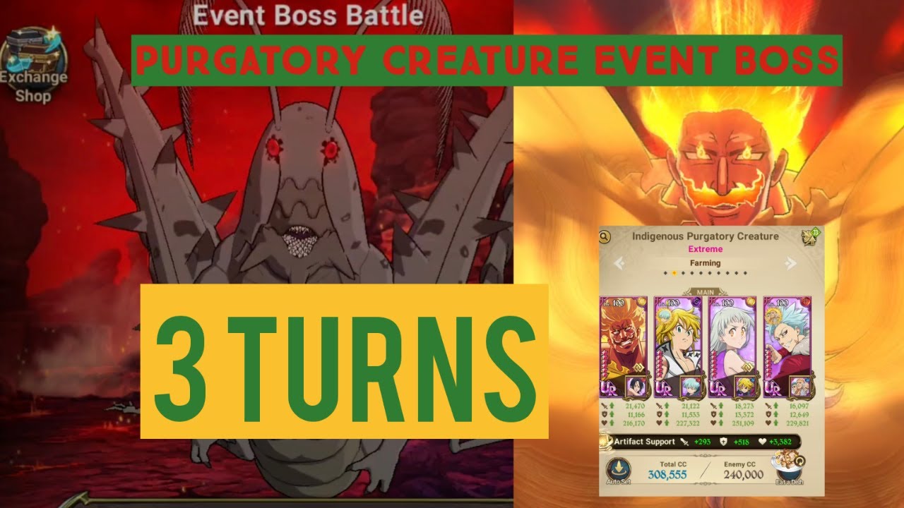 7 Deadly Sins Purgatory Creatures Event Boss - YouTube
