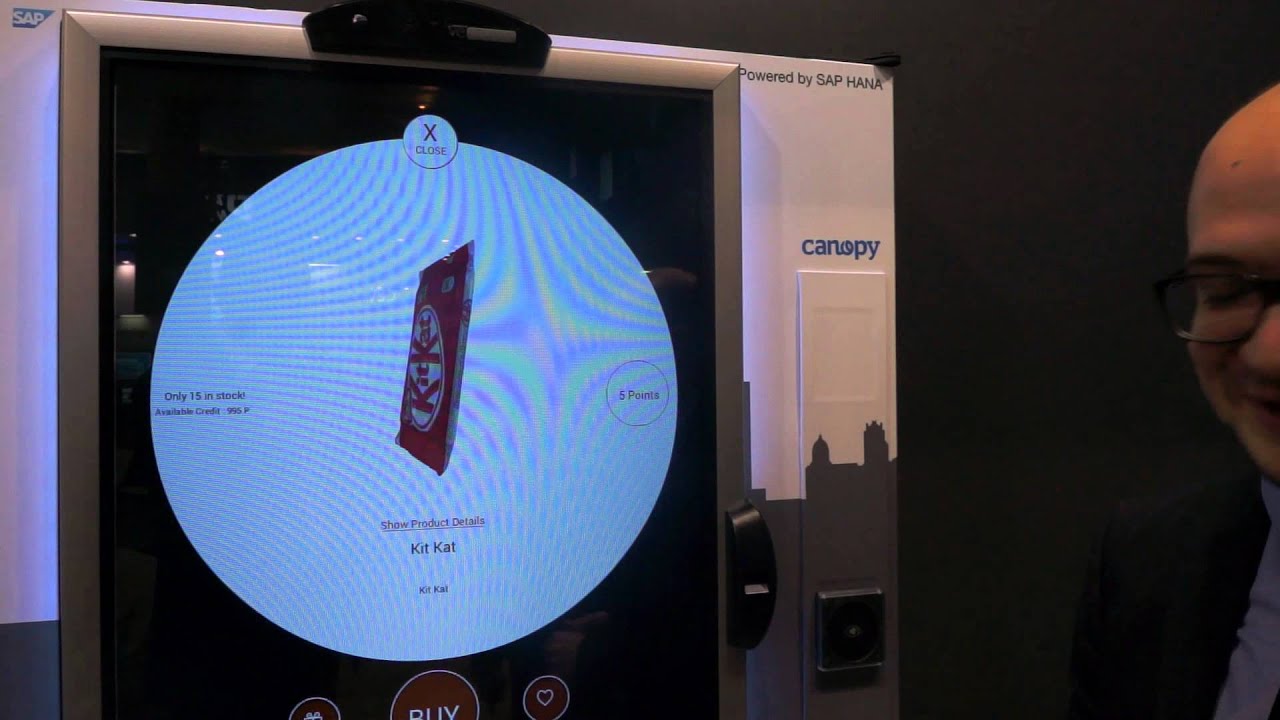 SAP - Atos Canopy - Vending machine - YouTube