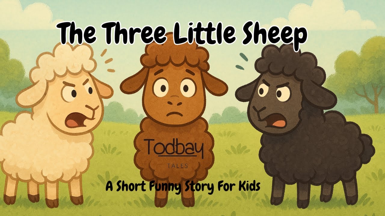 The Three Little Sheep | Short Moral Story for Kids | Fun Animal Story ...