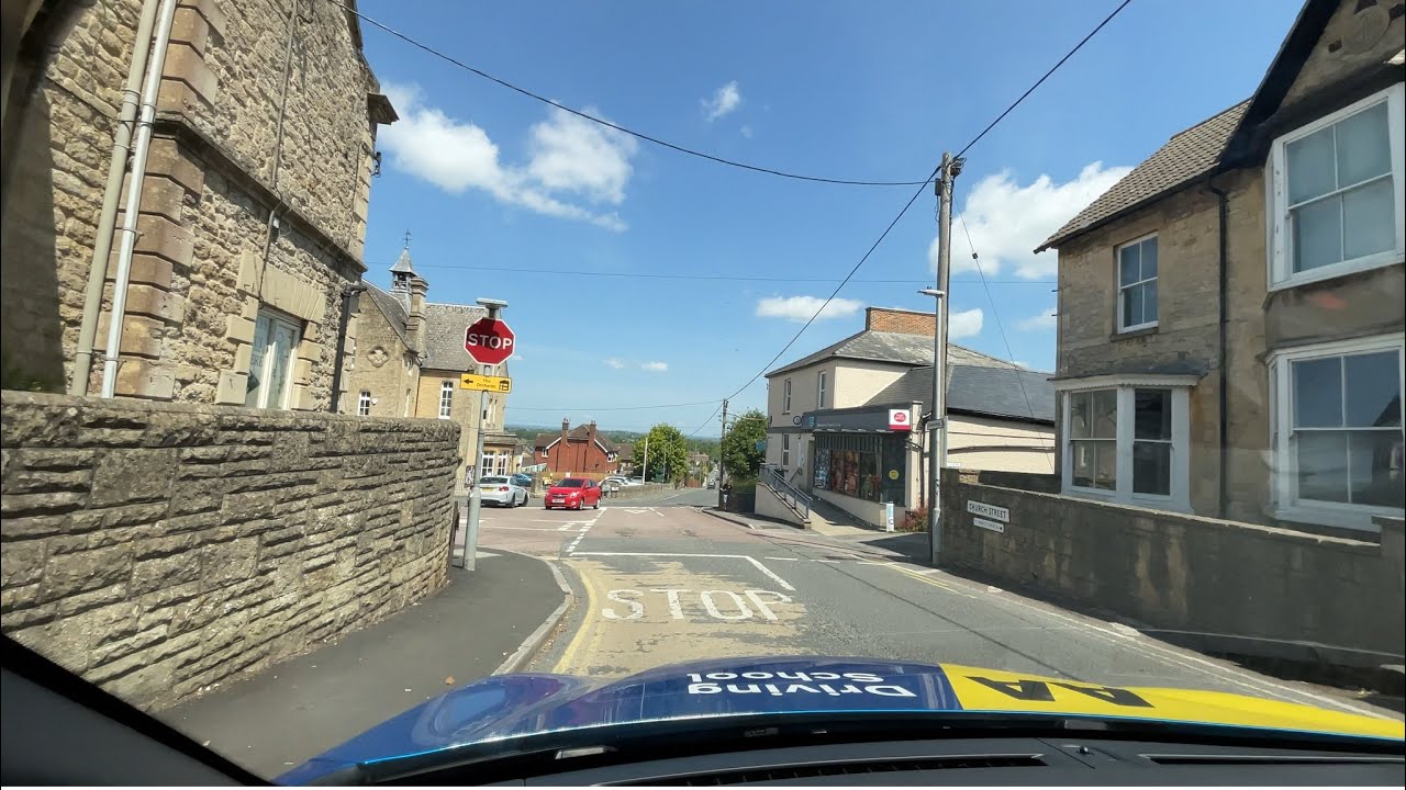 Swindon Test Route - Purton (STOP SIGN) - Rural/ Country Road - YouTube
