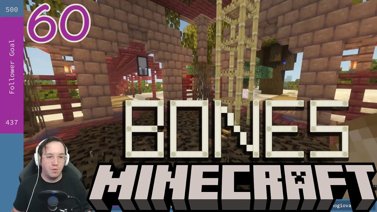 [Minecraft] Bones SMP ~ S01 E60 ~ Base Camp Revamp! Mud Brick Tower ...