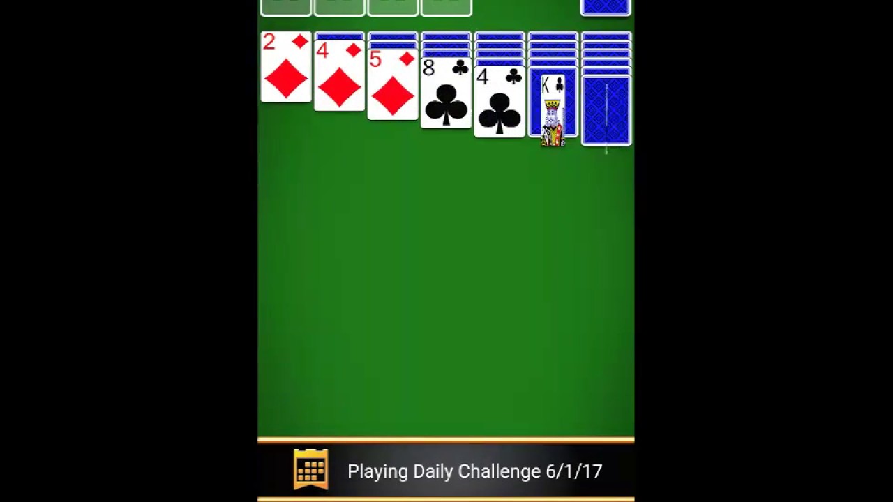 Solitaire Daily Challenge (Mobility Ware - Android) 1st June 2017 - YouTube