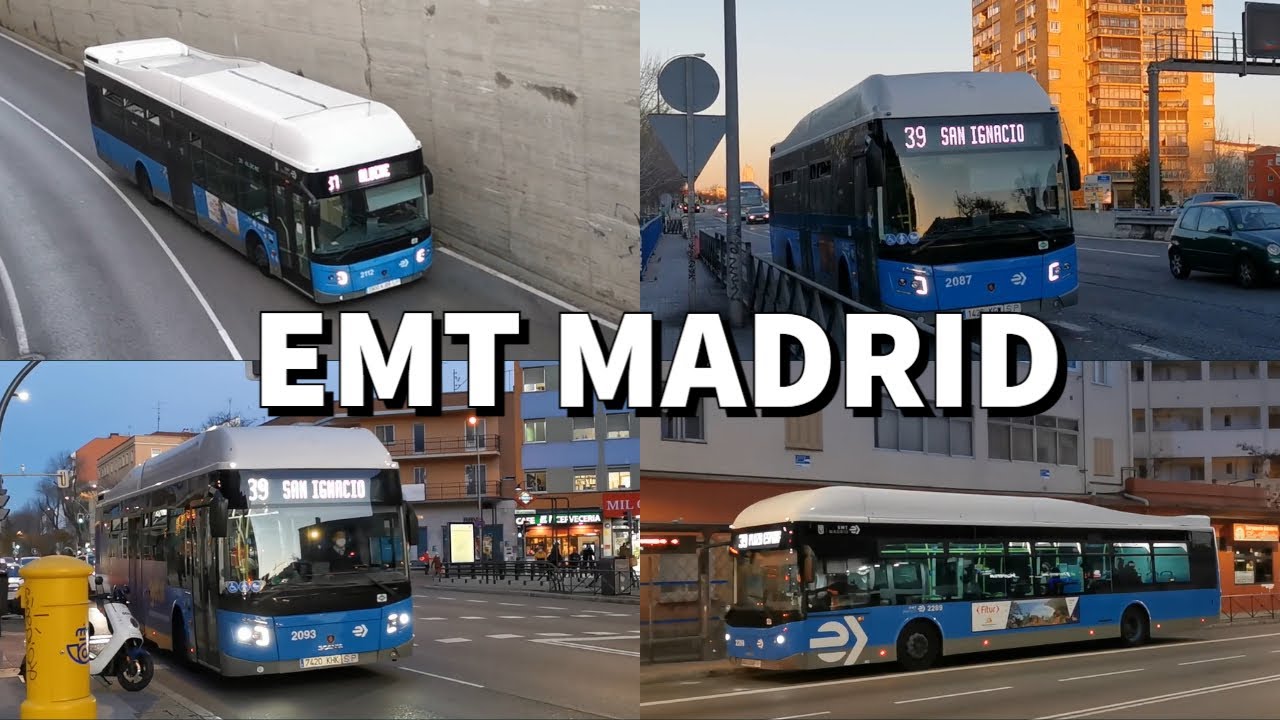 Madrid Buses | Autobuses de la EMT de Madrid - YouTube