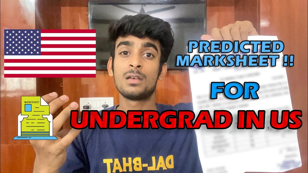 What is Predicted Mark Sheet?? | High School Students | Undergrad in ...