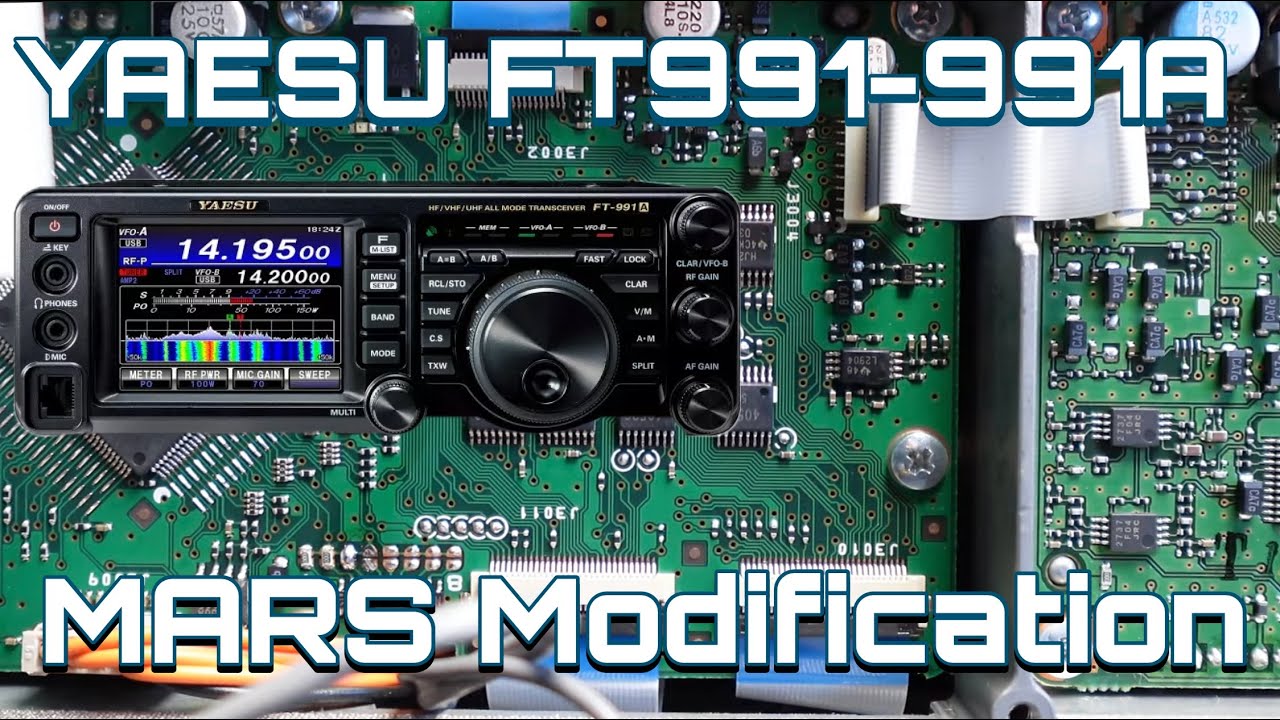 YAESU FT991/991A MARS/TX Frequency Expansion Modification - YouTube