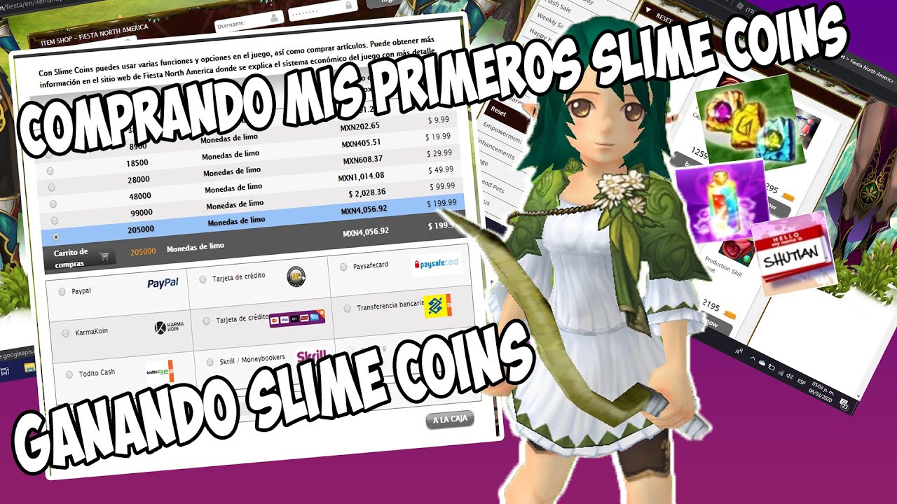 😁💎Como Ganar Slime Coins💎😁│Tutoriales Faciles│MMORPG Fiesta Online ...