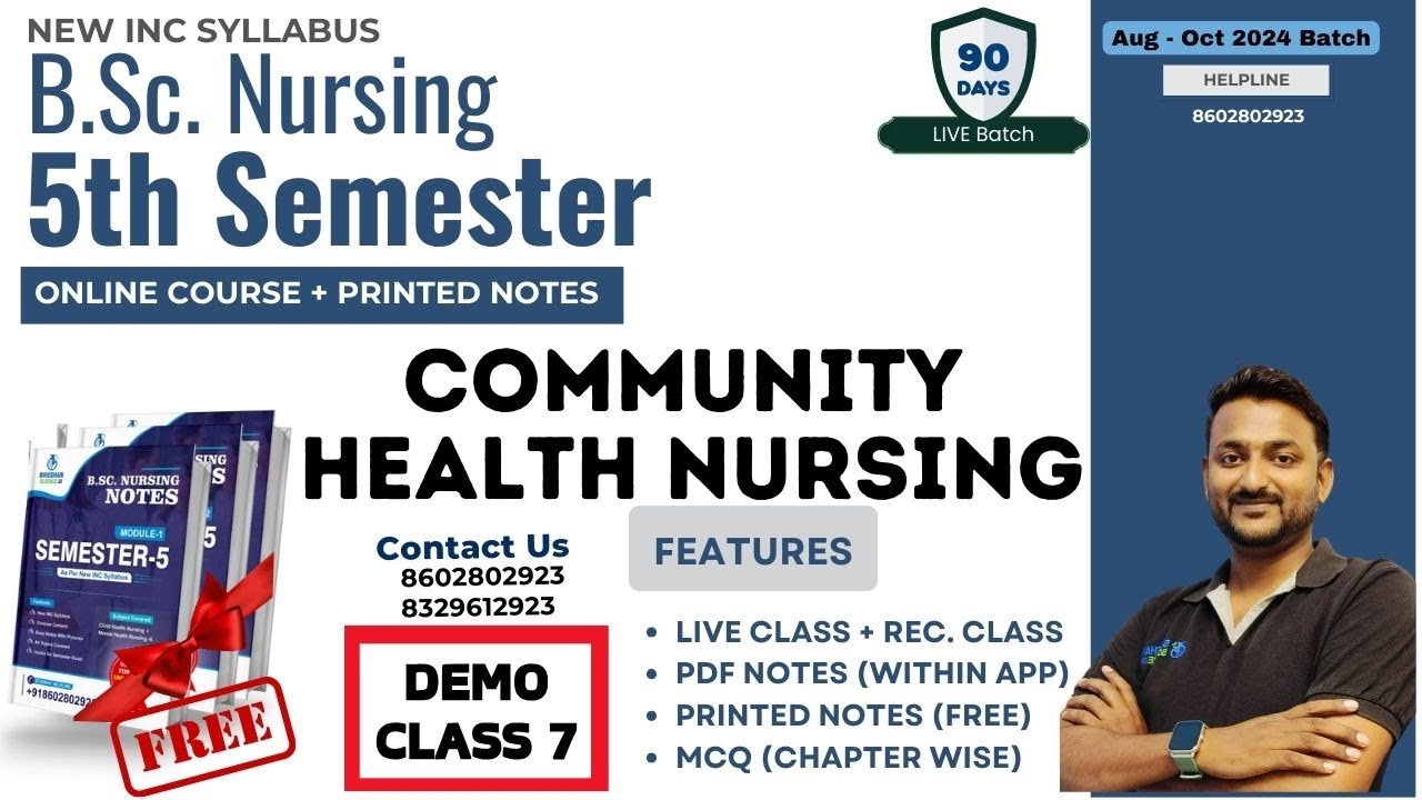 DEMO CLASS 7 | community health nursing | bsc nursing 5th semester ...