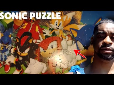 We Put Together A Sonic The Hedgehog Puzzle! - YouTube