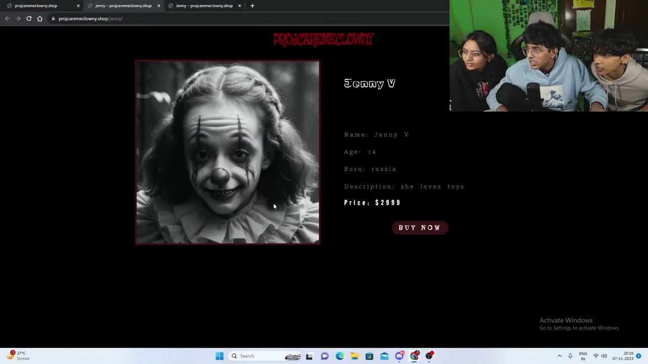 🤡special🤡the clowns from darkweb 🎪👪👪 dont miss🎪🤡 Part 1 : Jacky🎪 - YouTube