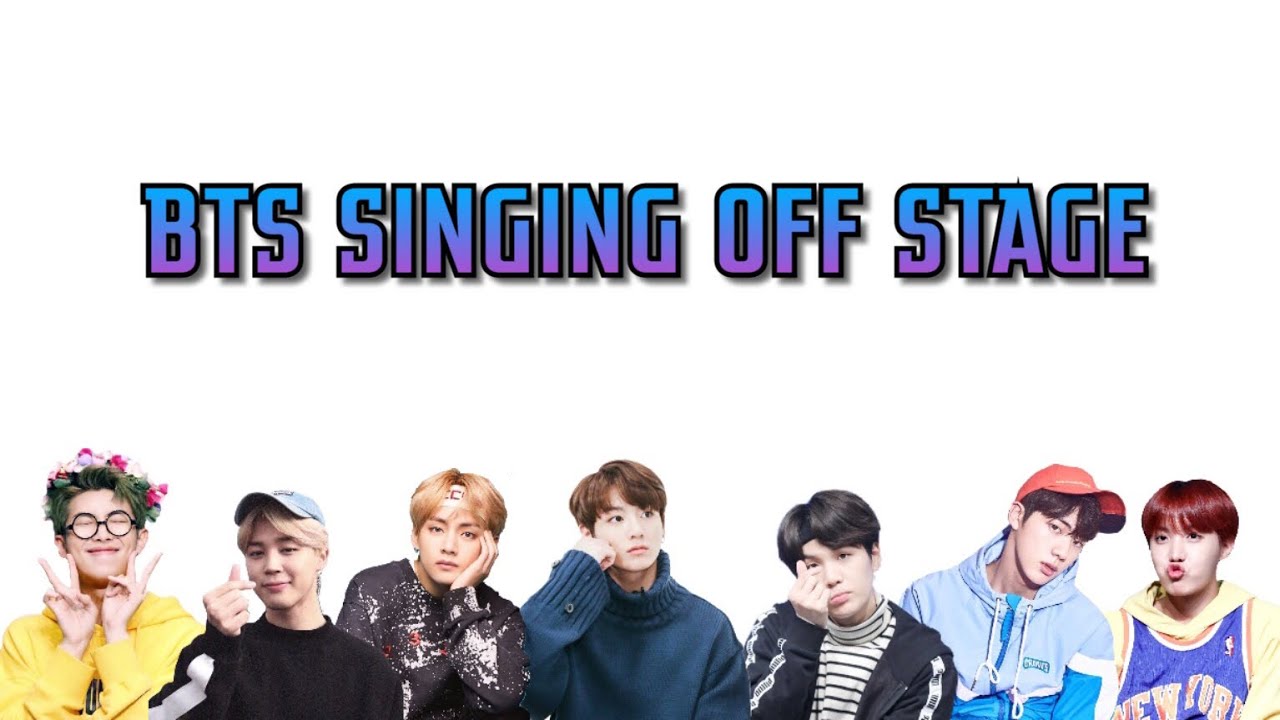 Bts singing (A capella, harmonizing etc) - YouTube