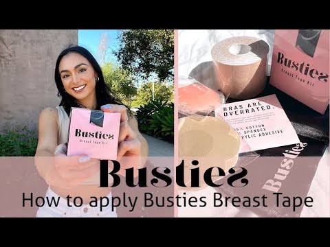 How to Apply Busties Breast Tape for Beginners - YouTube