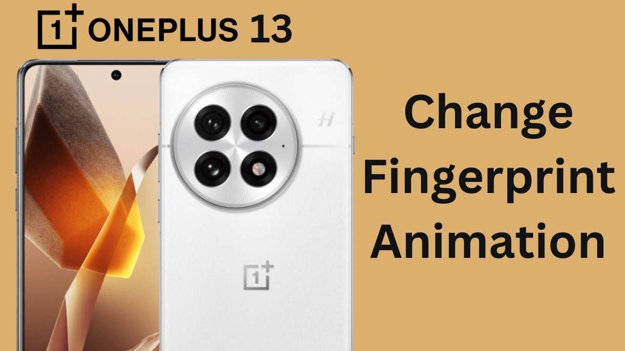 How To Change Fingerprint Animation On OnePlus 13 - YouTube