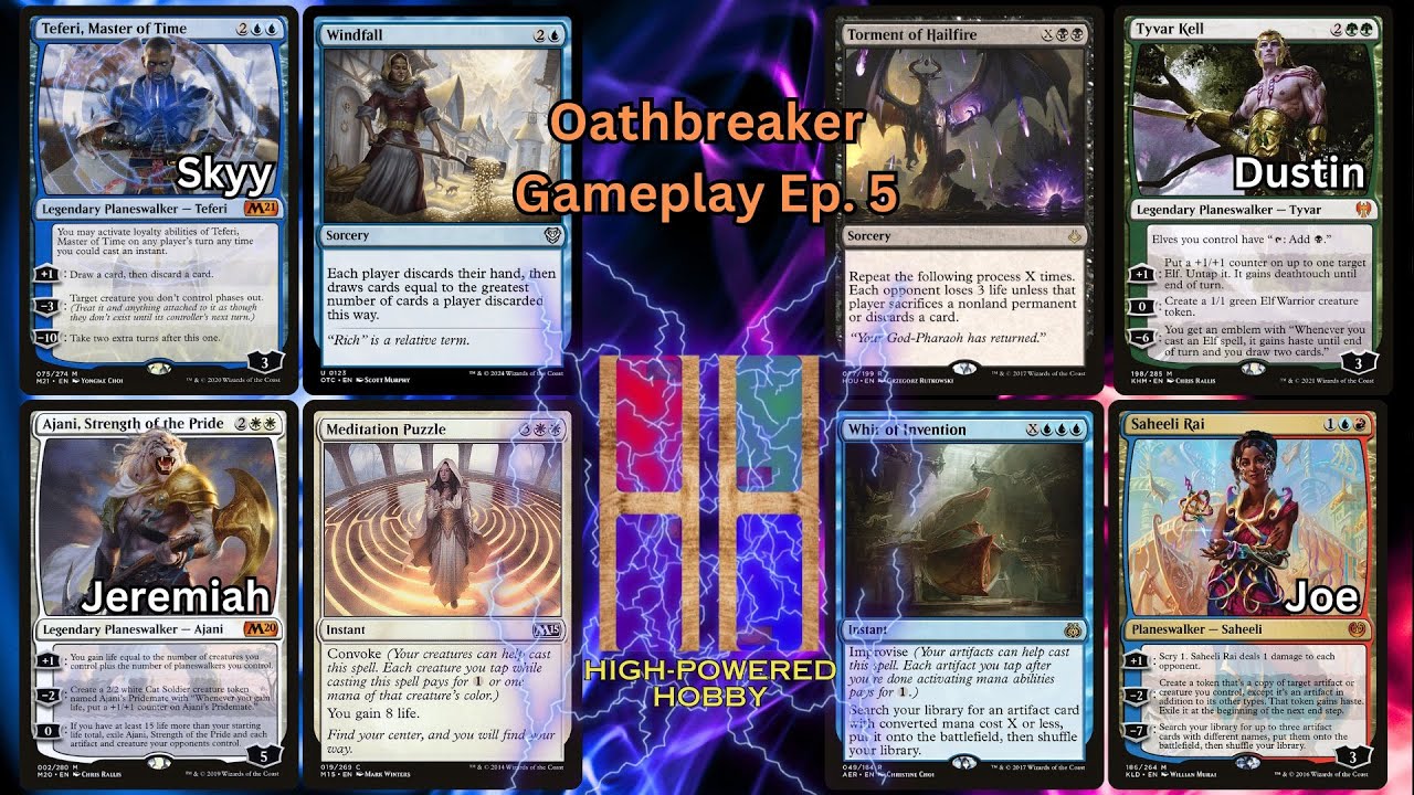 Oathbreaker Gameplay Ep.5 Teferi Master of Time v Tyvar Kell v Saheeli ...