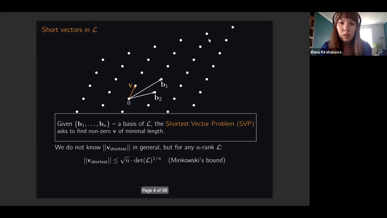 Sieving in practice: The Generalized Sieve Kernel (G6K) - YouTube