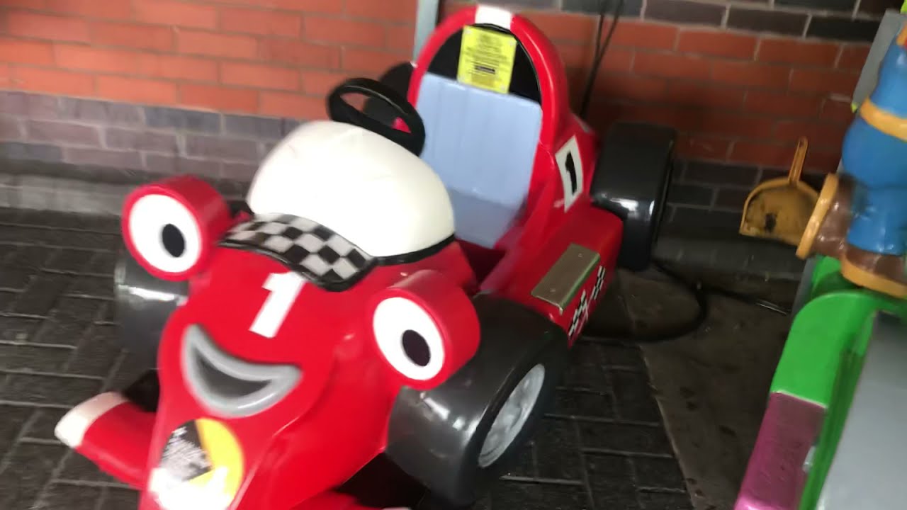 Jolly Roger Roary the racing car kiddie ride for Ribud (Now Gone) - YouTube