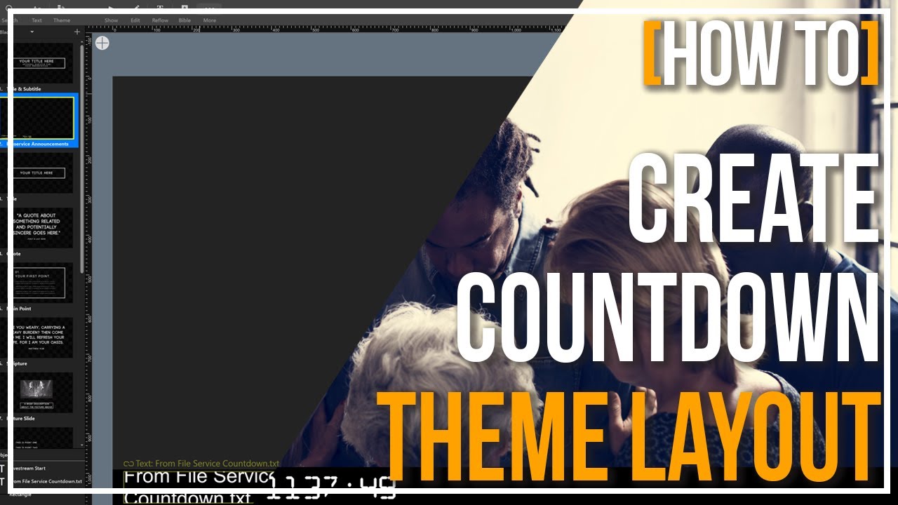 How to Make A Countdown Theme in Propresenter 7 - YouTube