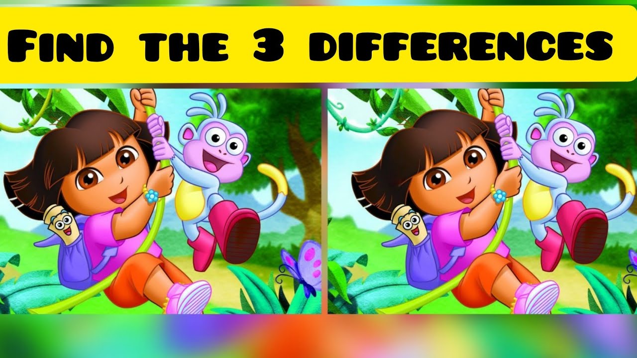 Find the differences Dora the Explorer || Spot the differences || Dora ...
