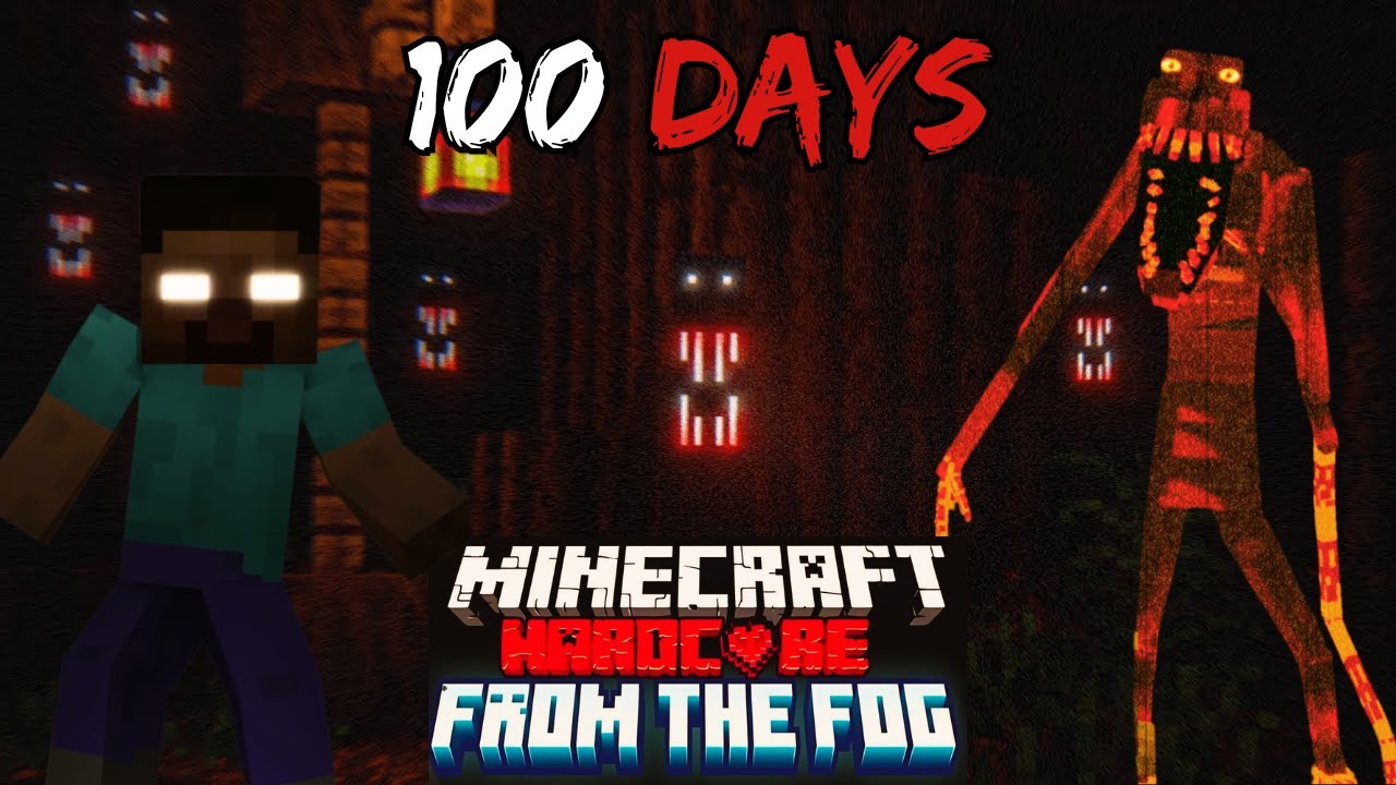 Surviving 100 Days In Hardcore Minecraft Against THE FOG - YouTube