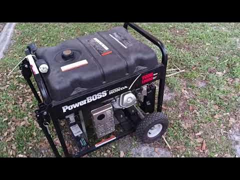 How To Start Powerboss 7000w Model 030220 Generator - YouTube
