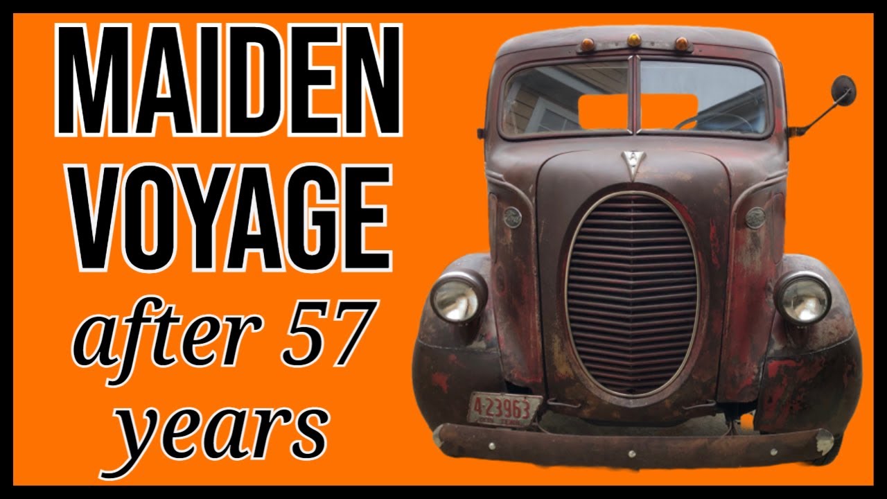 1939 Ford Cabover Engine (COE) Maiden Voyage after sitting for 57 years ...