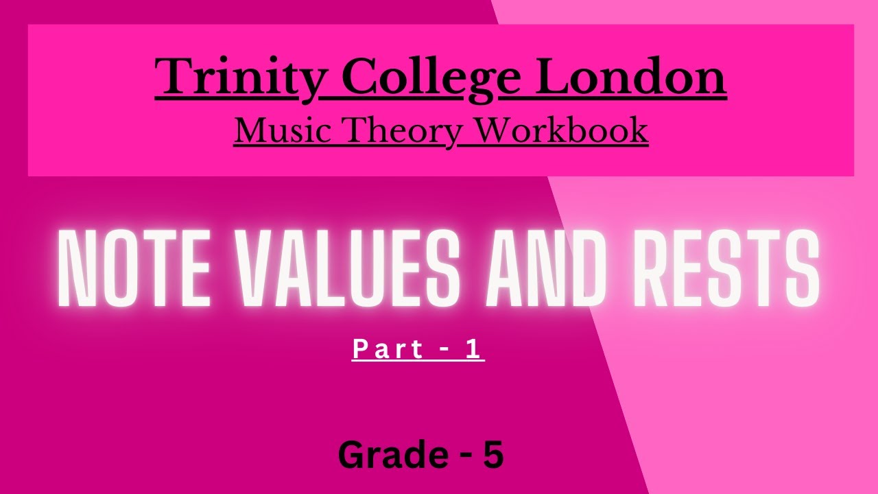 Trinity Music Theory Workbook Grade 5 - Note Values and Rests 1 - YouTube