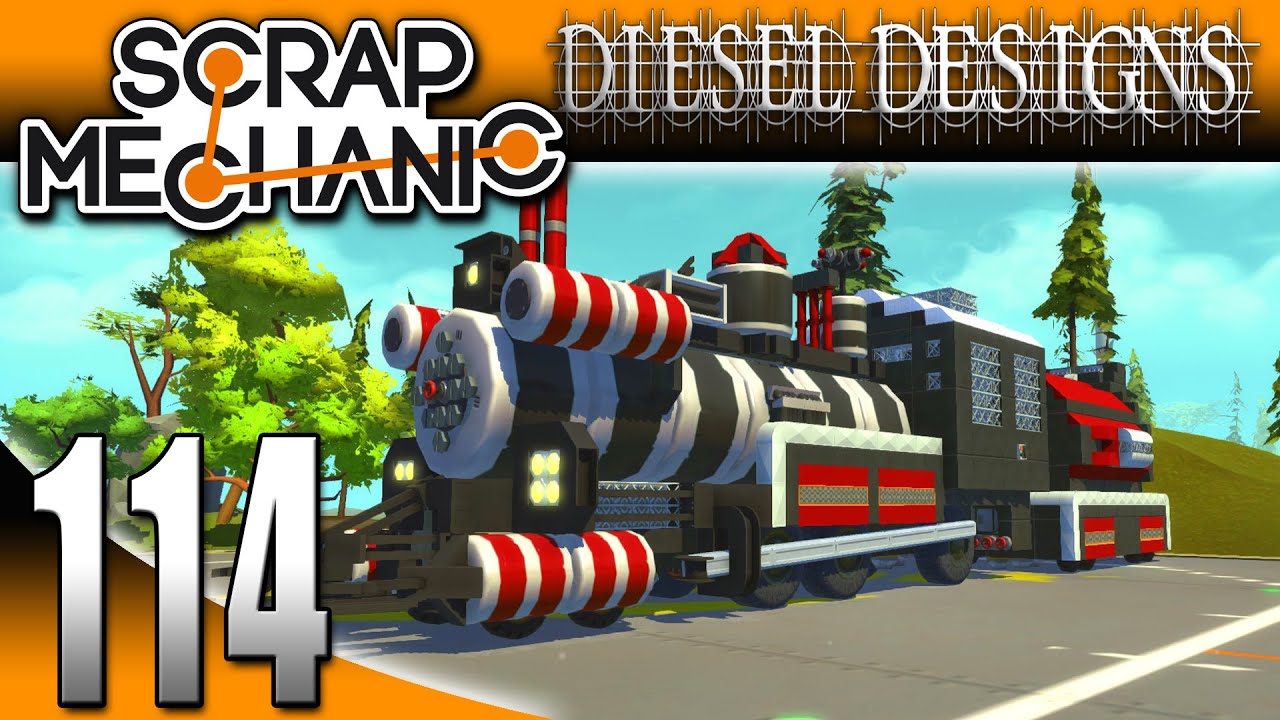 Scrap Mechanic Gameplay :EP114: FAN CREATIONS: Back to the Future Train ...