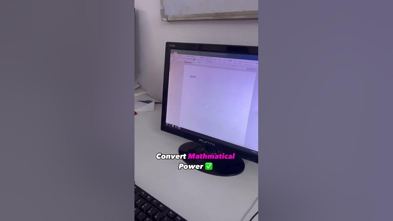 Mathematical Power Kaise Use Kare Ytshorts Computerknowledge Computereducational Winword