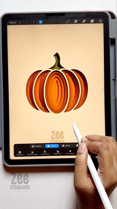 How to create paper cut out effect in #procreate #digitalart #creative ...