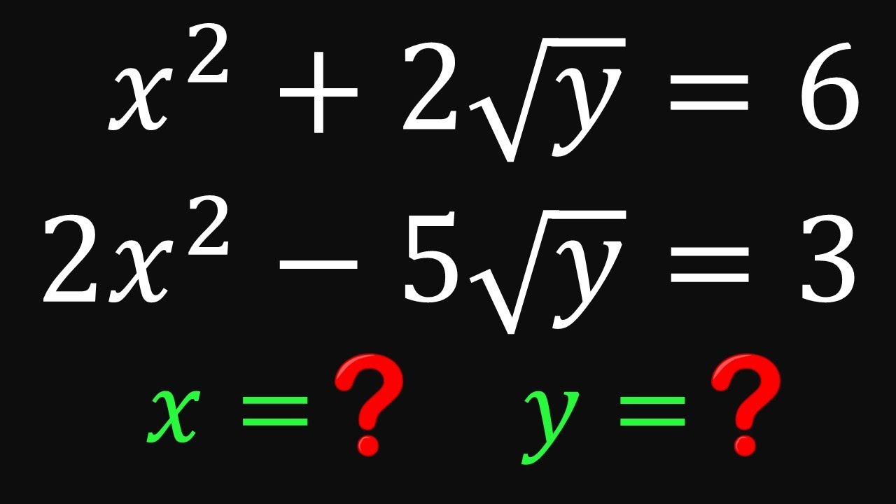 SYSTEM of EQUATION | How to solve this quickly - YouTube