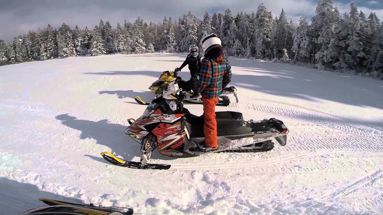 skidoo 380 mxz top speed (60 mph) +races - YouTube