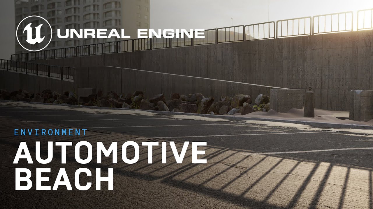 Automotive Beach Scene Environment | Unreal Engine 5 - YouTube