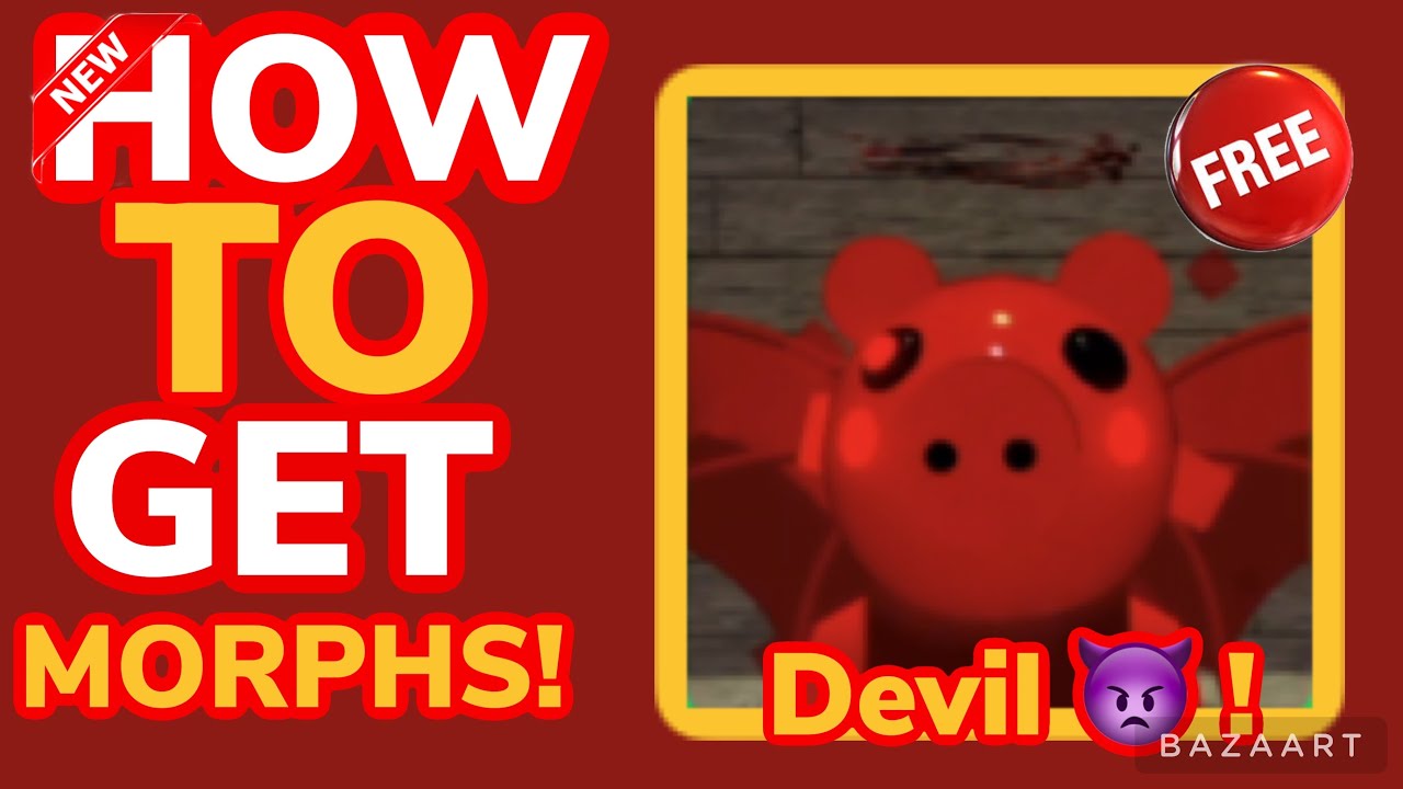 How to get DEVIL PIGGY in ROBLOX FIND THE PIGGY MORPHS! Get a free skin ...