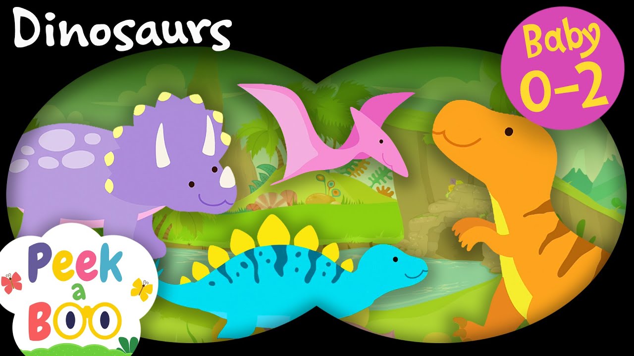 Peek a Boo #5 | Dinosaurs | Educational Series for Babies 0-2 - YouTube
