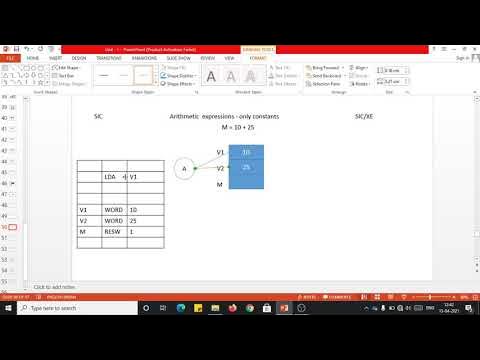 SIC SICXE Programming Example 2 | SIC SICXE program for Arithmetic Expressions with constants ...