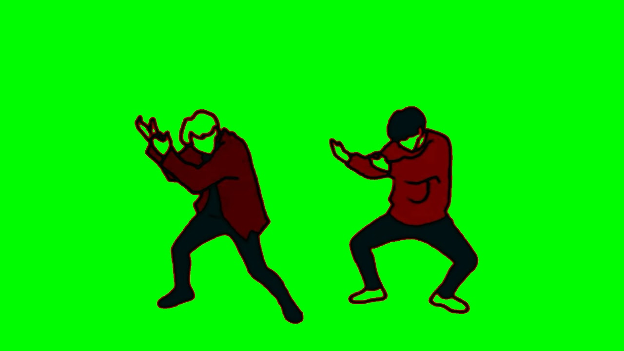 Dance animation group screen video background - YouTube