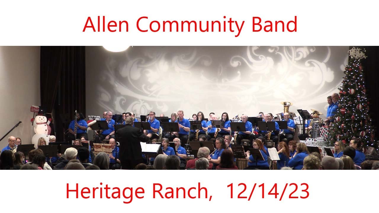 Allen Community Band Plays at Heritage Ranch - YouTube