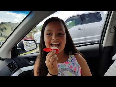 Asmara trying new thing... Yes, it sad she never try babybells cheese....