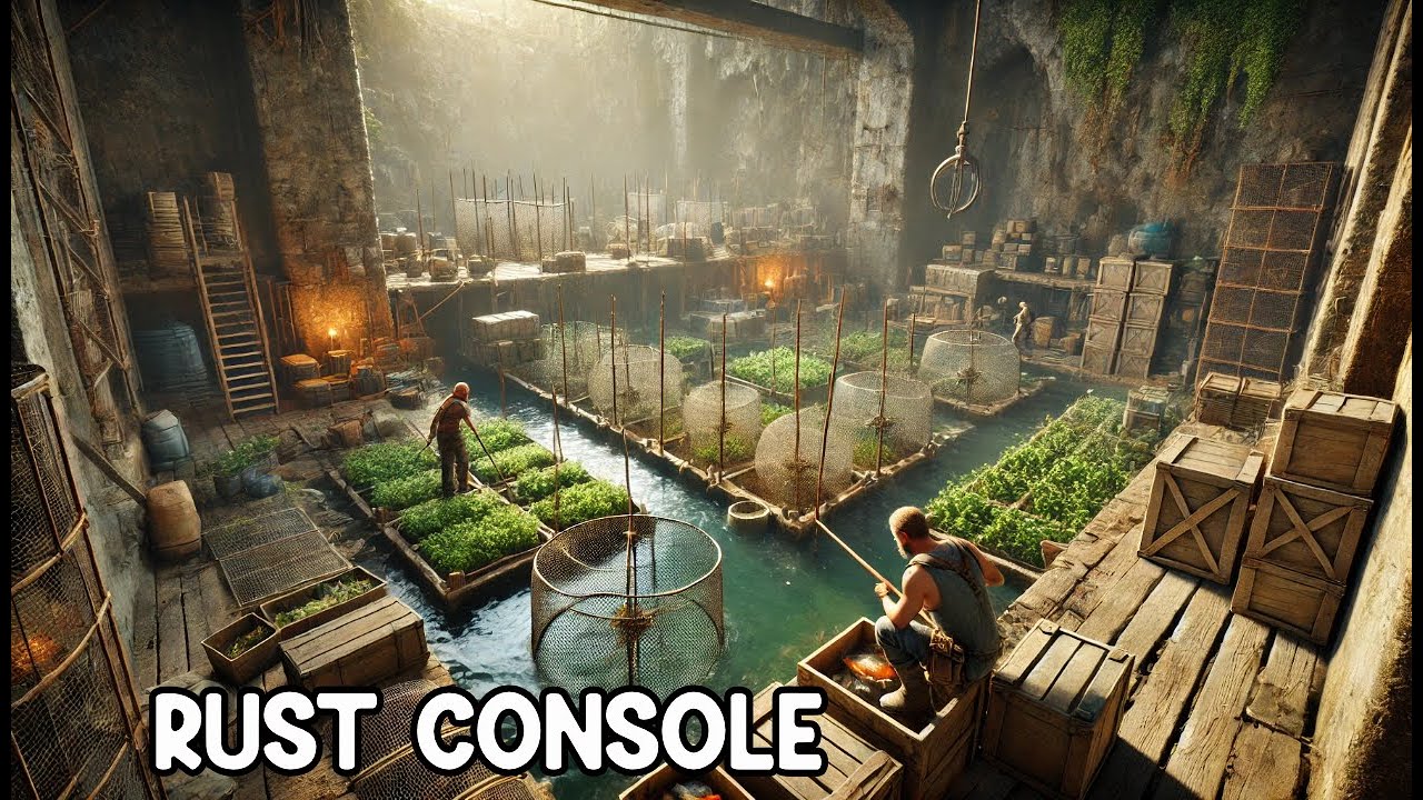 RUST CONSOLE - CHILL STREAM LEARNING ABOUT FISH TRAPS AND FARMING PLOTS - YouTube