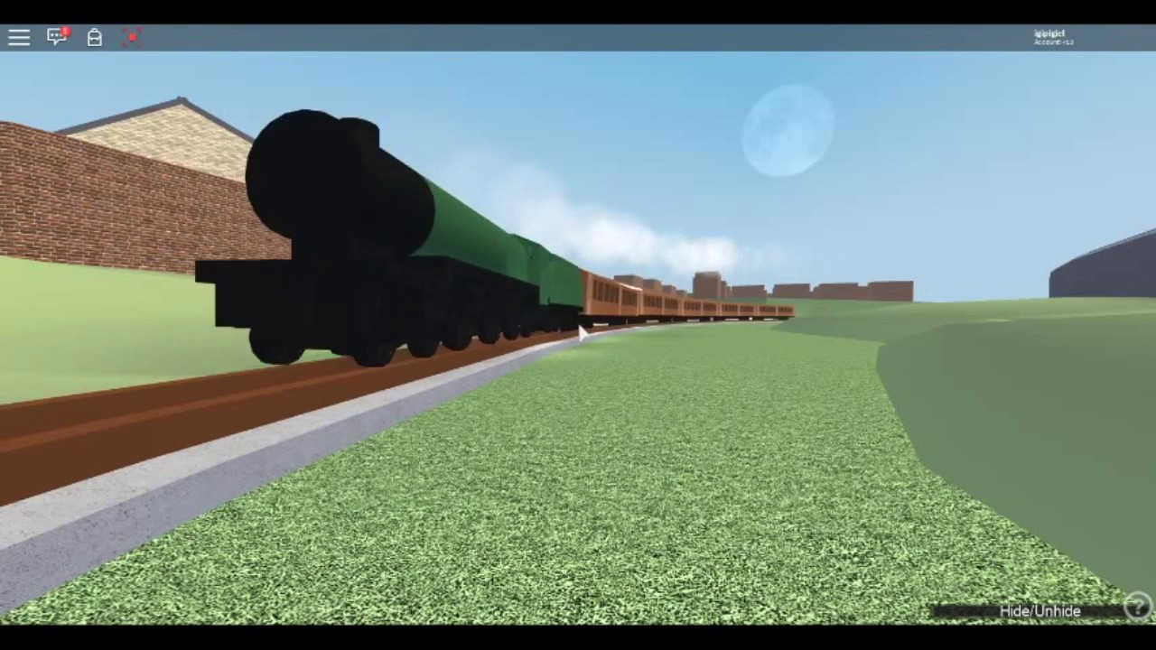 Trains at speed in Roblox - YouTube